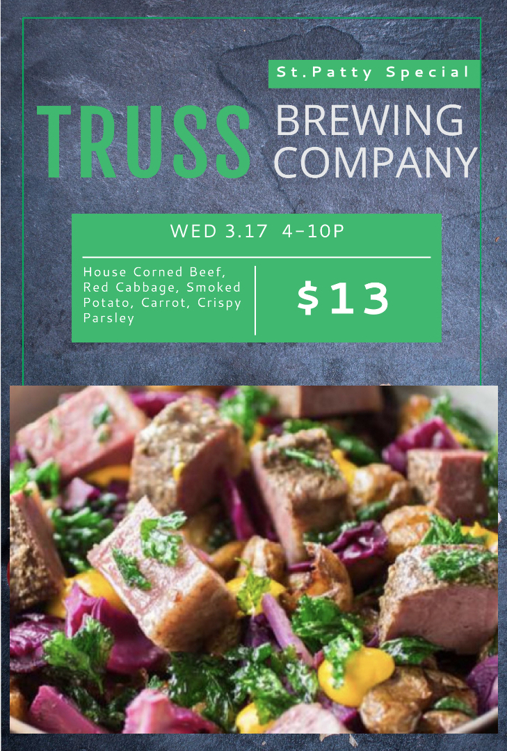 Current Menu » Truss Brewing Company